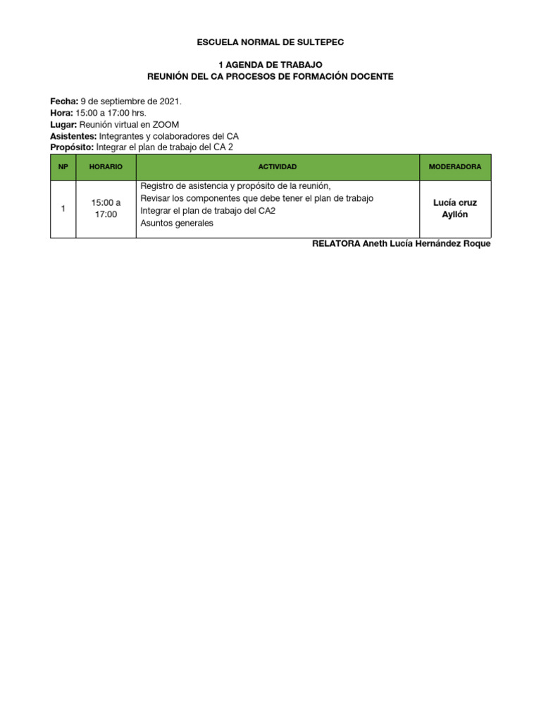 Agendas Ca2 2021 - 2023 | PDF | México