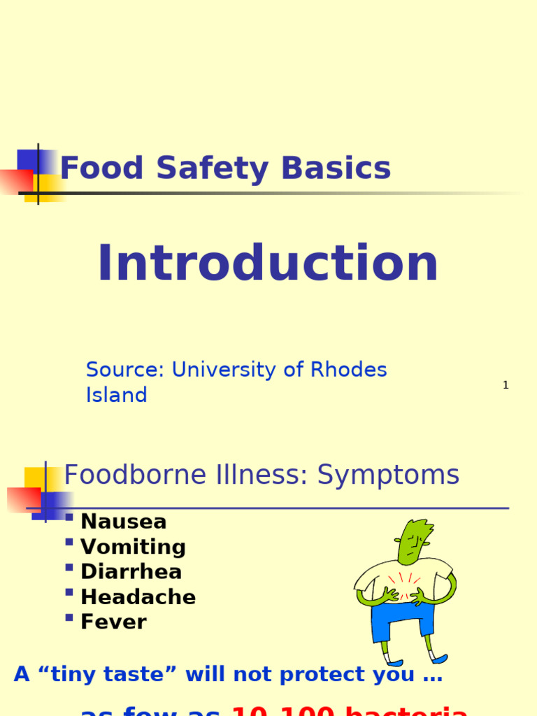 Topic 4 Food Safety Basics | PDF | Food Safety | Foodborne Illness