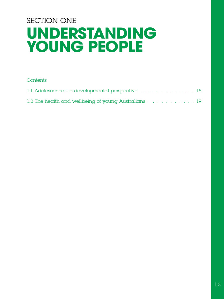youth-health-resource-kit-sect-1-chap-1 | PDF | Adolescence ...