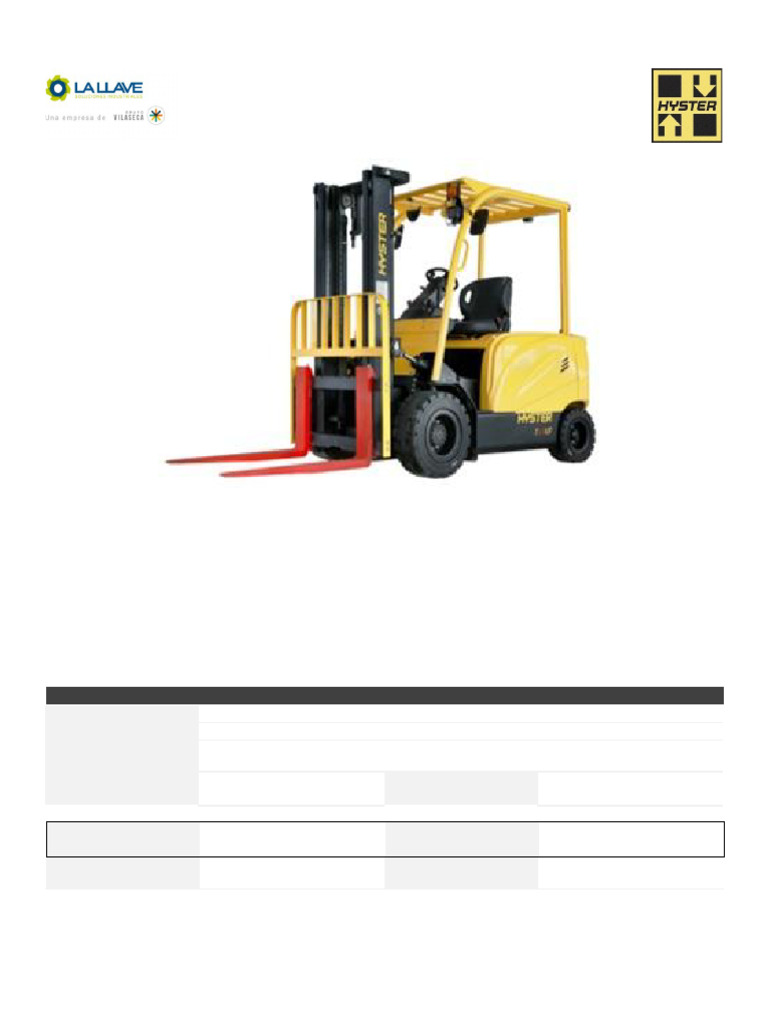 Propuesta Montacargas J3.0UT Guayaquil | PDF | Vehículo de motor ...