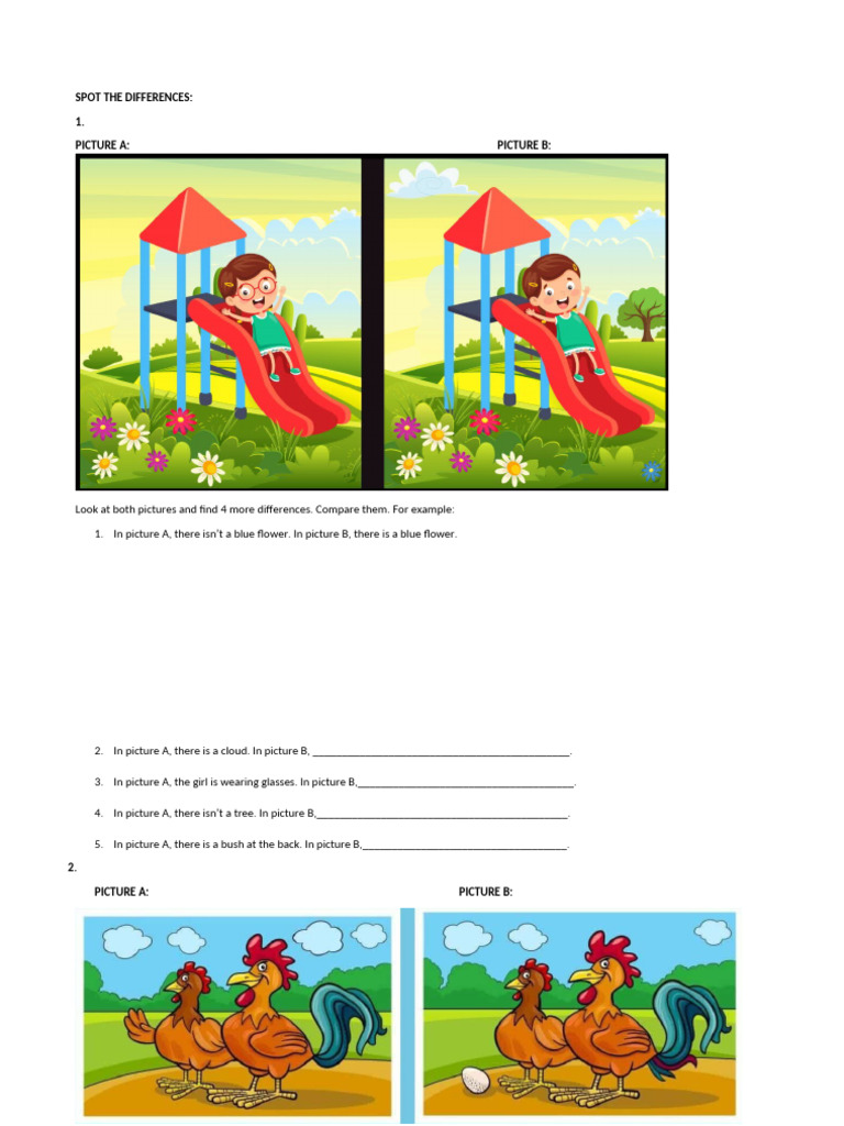 Spot The Differences - K4 | PDF