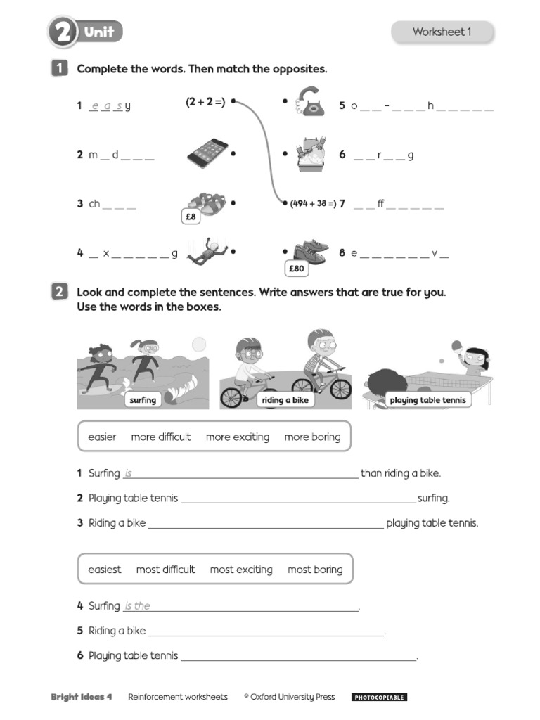Unit 2, Kids 4 | PDF
