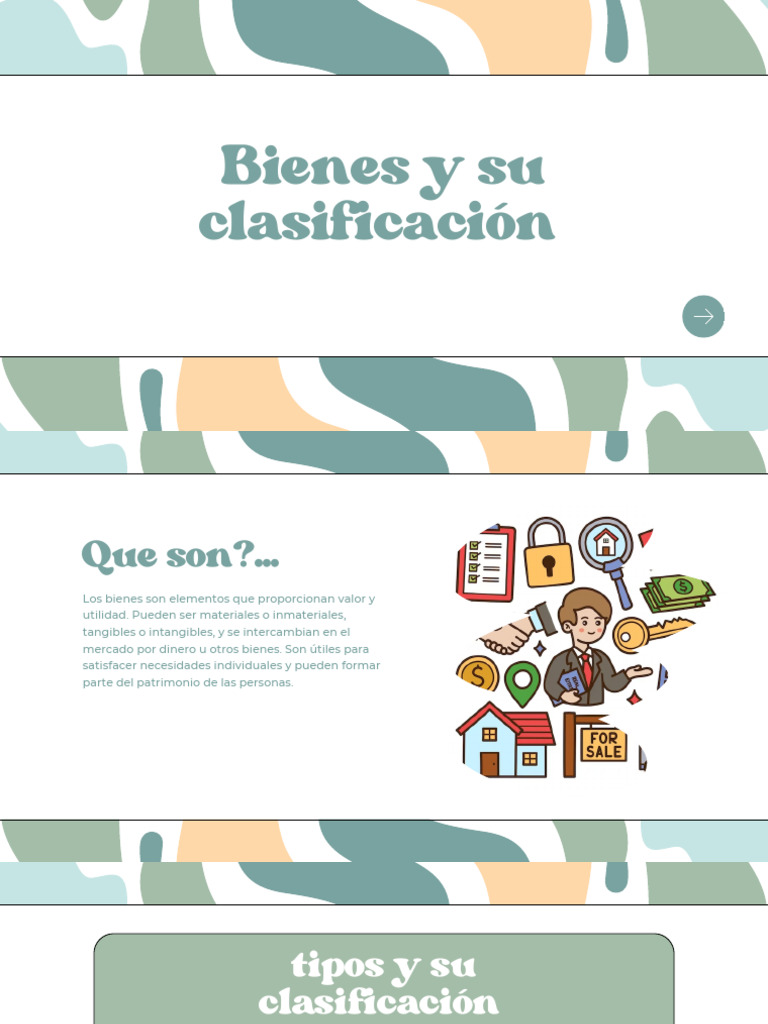 Bienes y Clasf | PDF | Bienes | Consumo (economía)
