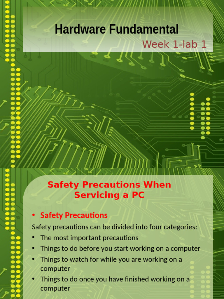 Week1 - Lesson2 S1-2025 | PDF | Electrical Engineering | Computer Hardware