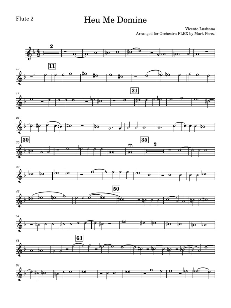 02 - Heu Me Domine-Flute_2 | PDF