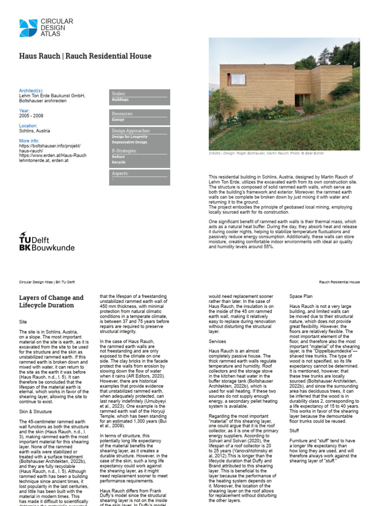 Rauch Residential House BES Anna April Beate Bertalan | PDF | Brick ...