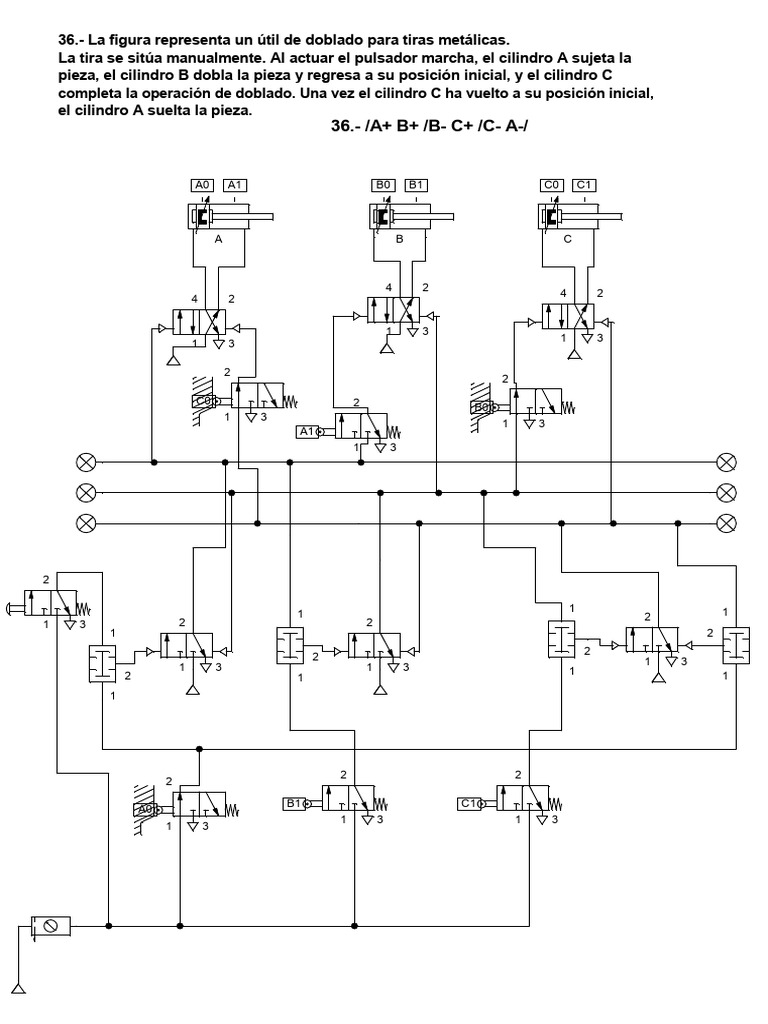 Ejercicio 36 Neumática | PDF