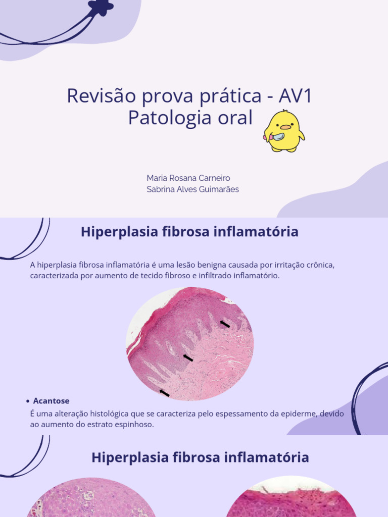 Revisão de Patologias Orais e Lesões | PDF | Epitélio | Boca