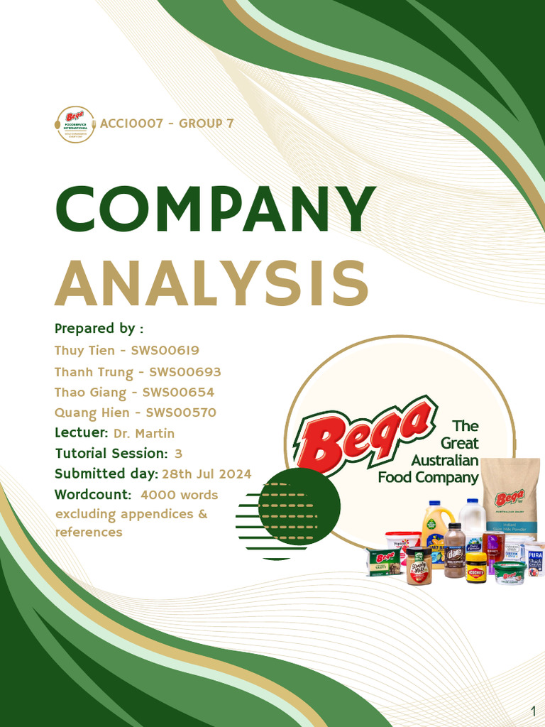ACC10007 Group Assignment - Group 7 | PDF | Investing | Return On Investment