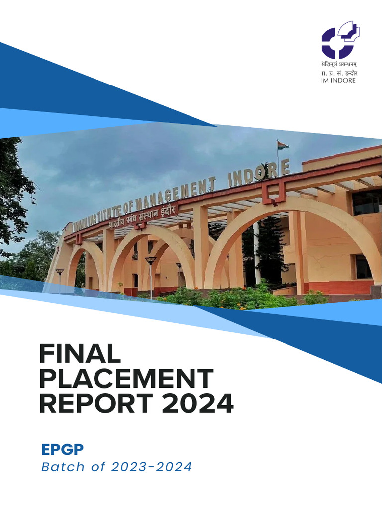 EPGP Placement Report 2023 24 | PDF