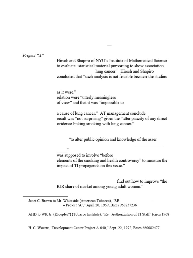 Tobacco Industry Project Overview | PDF | Cigarette | Tobacco Smoking