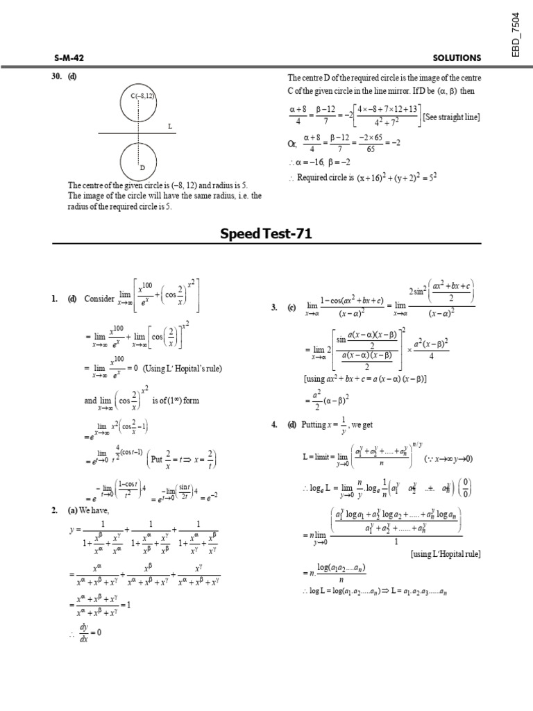 Limits and D Solution | PDF | Mathematics | Mathematical Objects