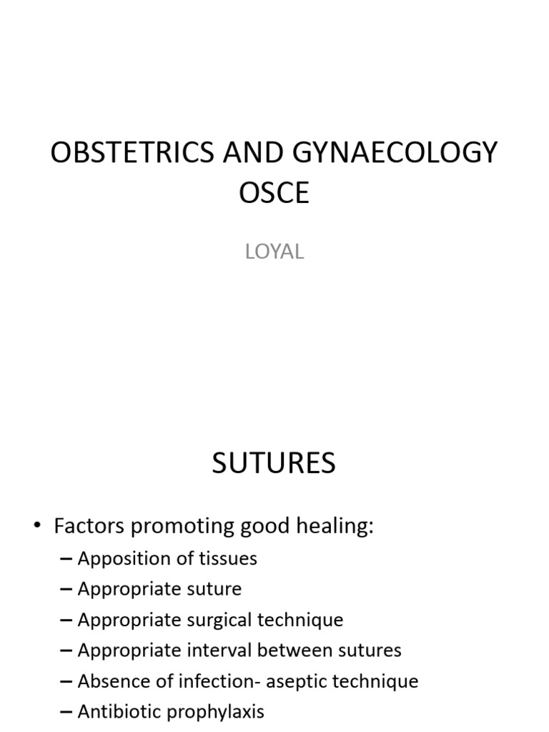 OBSTETRICS AND GYNAECOLOGY OSCE (MUST READ) | PDF | Combined Oral Contraceptive Pill | Menstrual ...