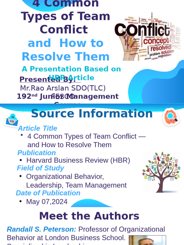 Four Types of Conflict - Final | PDF | Mediation | Social Psychology