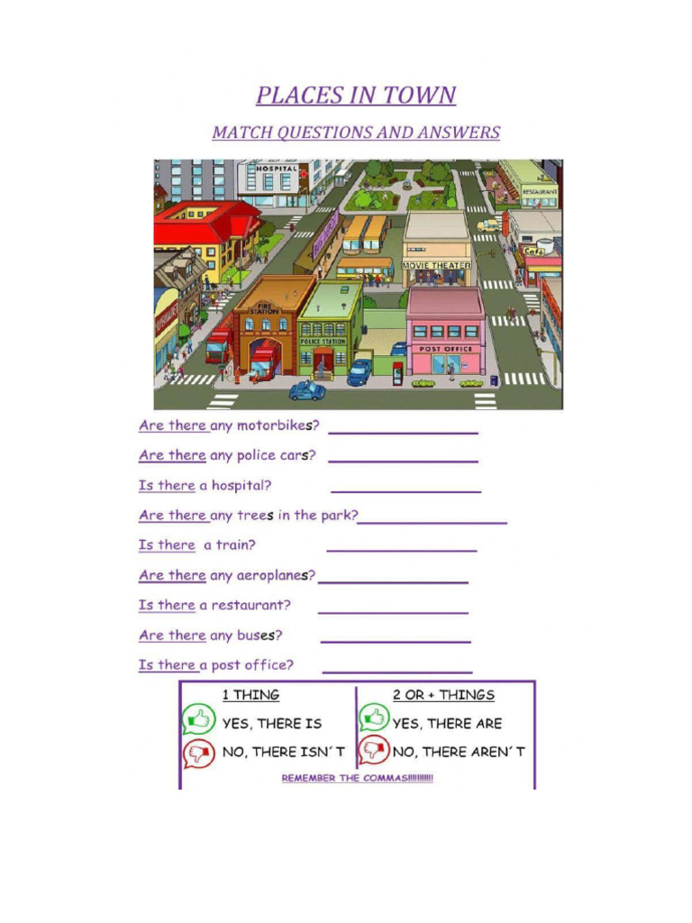 Places in Town | PDF