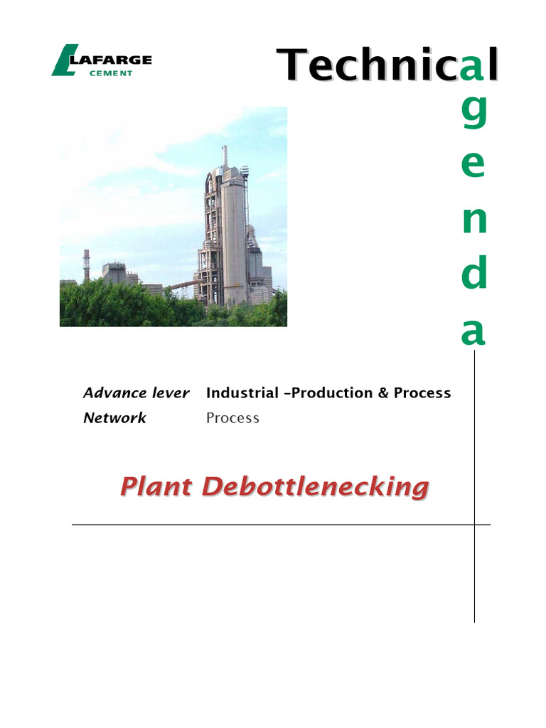 07.05 Plant Debottlenecking | PDF