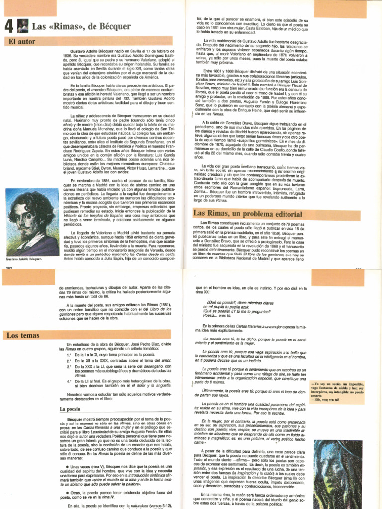 Las Rimas de Bécquer | PDF