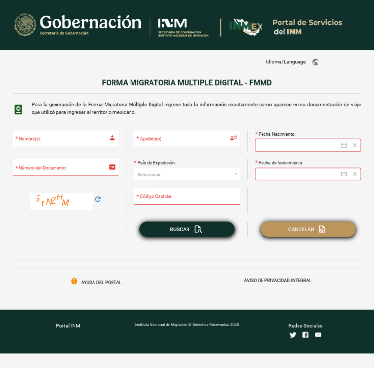 Fórmula migratoria | PDF