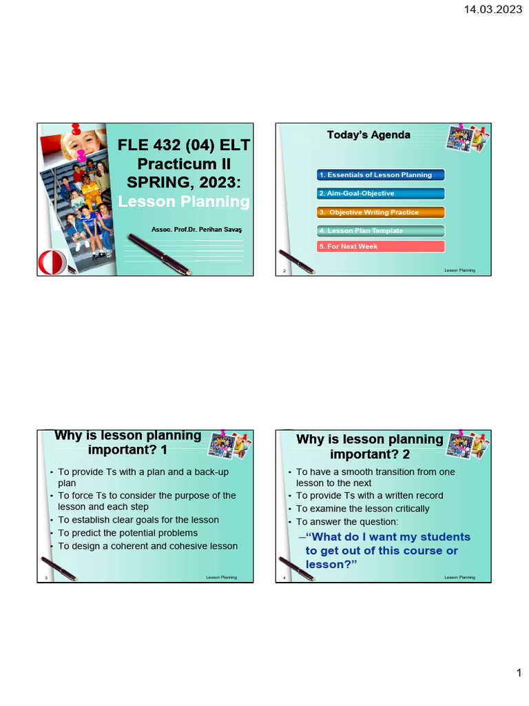 Essential Guide to Lesson Planning | PDF | Vocabulary | Word