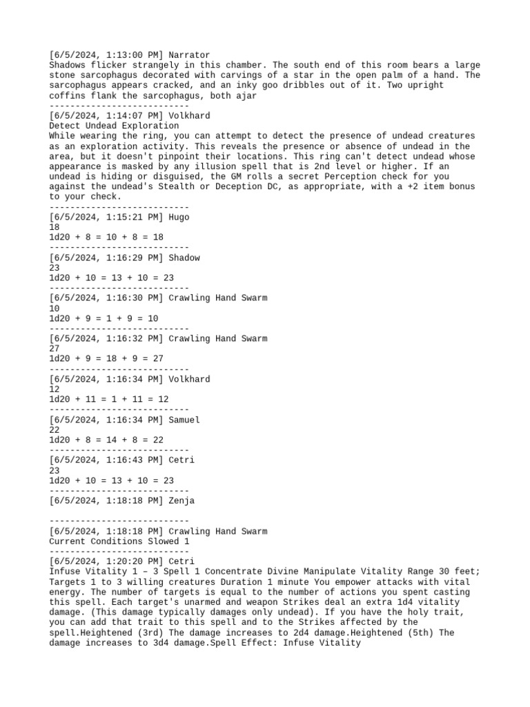 FVTT Log Thu Jun 06 2024 | PDF