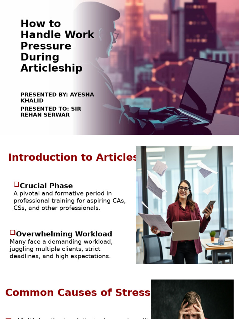 How To Handle Work Pressure During Articleship | PDF | Meditation ...