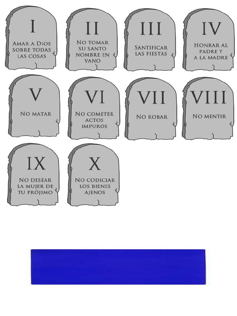 Los 10 Mandamientos | PDF