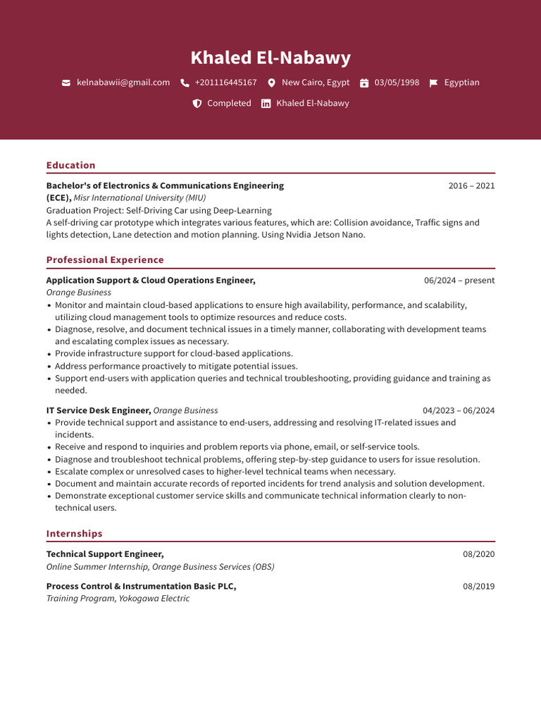 HeadHunters EG Khaled Nabawy | PDF | Technical Support | Cloud Computing