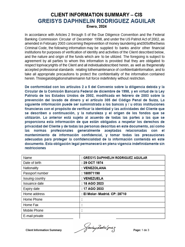 Cis - Greisys Daphnelin Rodriguez-2 | PDF | Visa Inc. | Money