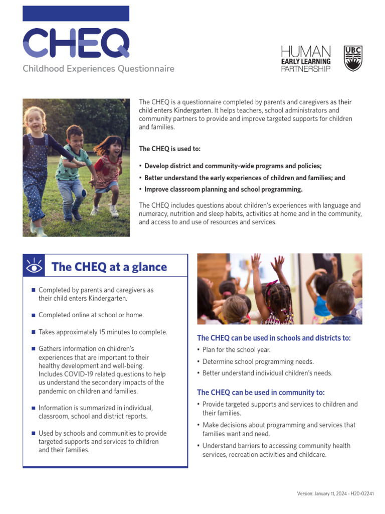 CHEQ-Information-Sheet | PDF | Preschool | Caregiver
