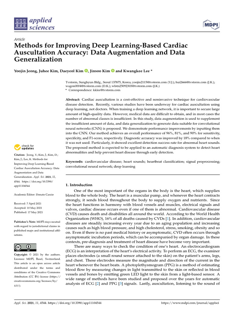 Methods For Improving Deep Learning-Based Cardiac - Compressed | PDF ...