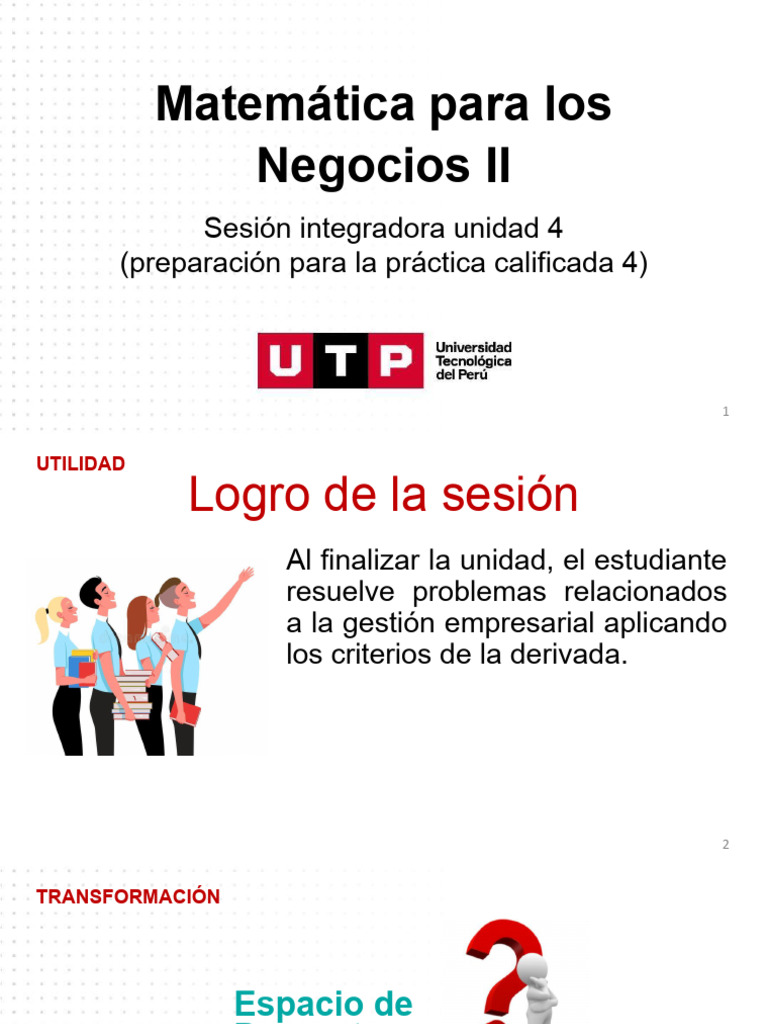 Sesion Integradora Unidad 4 | PDF