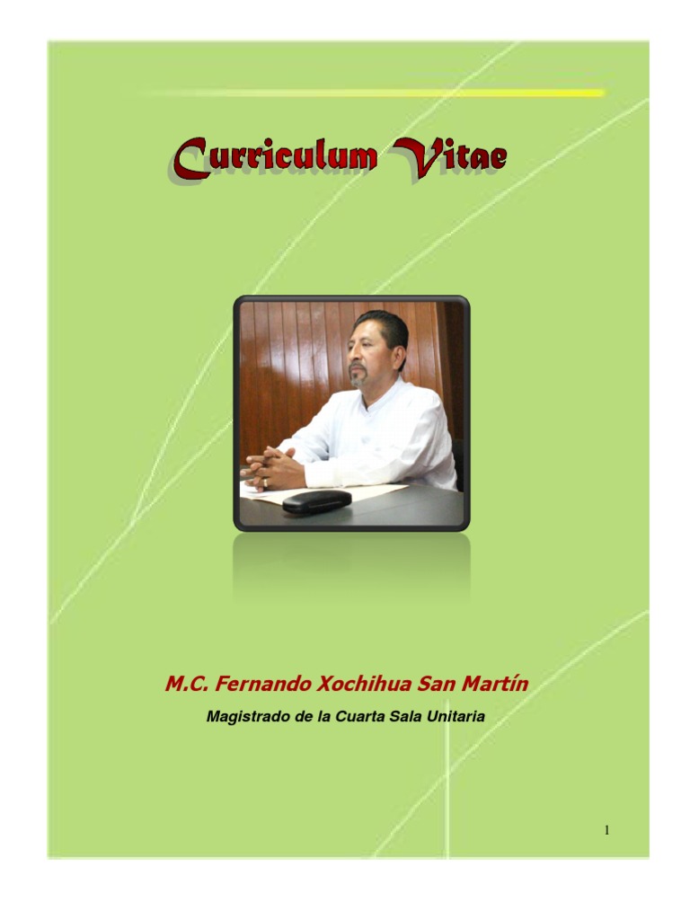 Curriculum Vitae Lic Xochihua | PDF | México | Federación