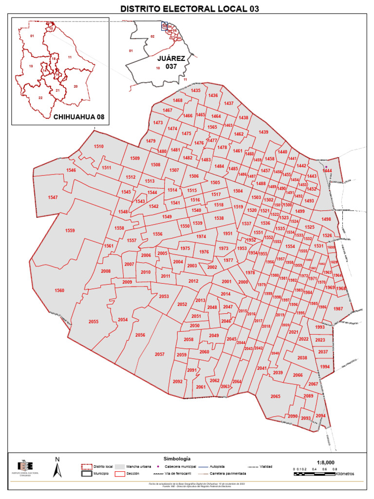 Mapa Geográfico de Chihuahua 2023 | PDF
