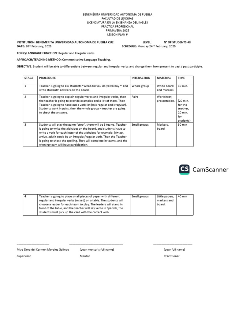 Irregular Regular Verbs | PDF | Verb | Teachers