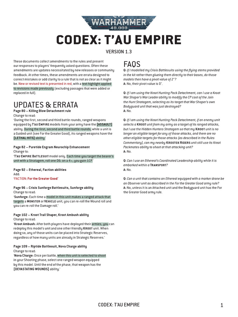 Eng Warhammer 40000 Codex Tau Empire-Nl0kxfby46-Ipepdoawbb | PDF | Warfare | Military