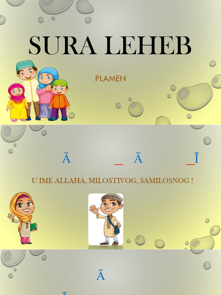 Sura Leheb - Ucitelj - Ucenici | PDF