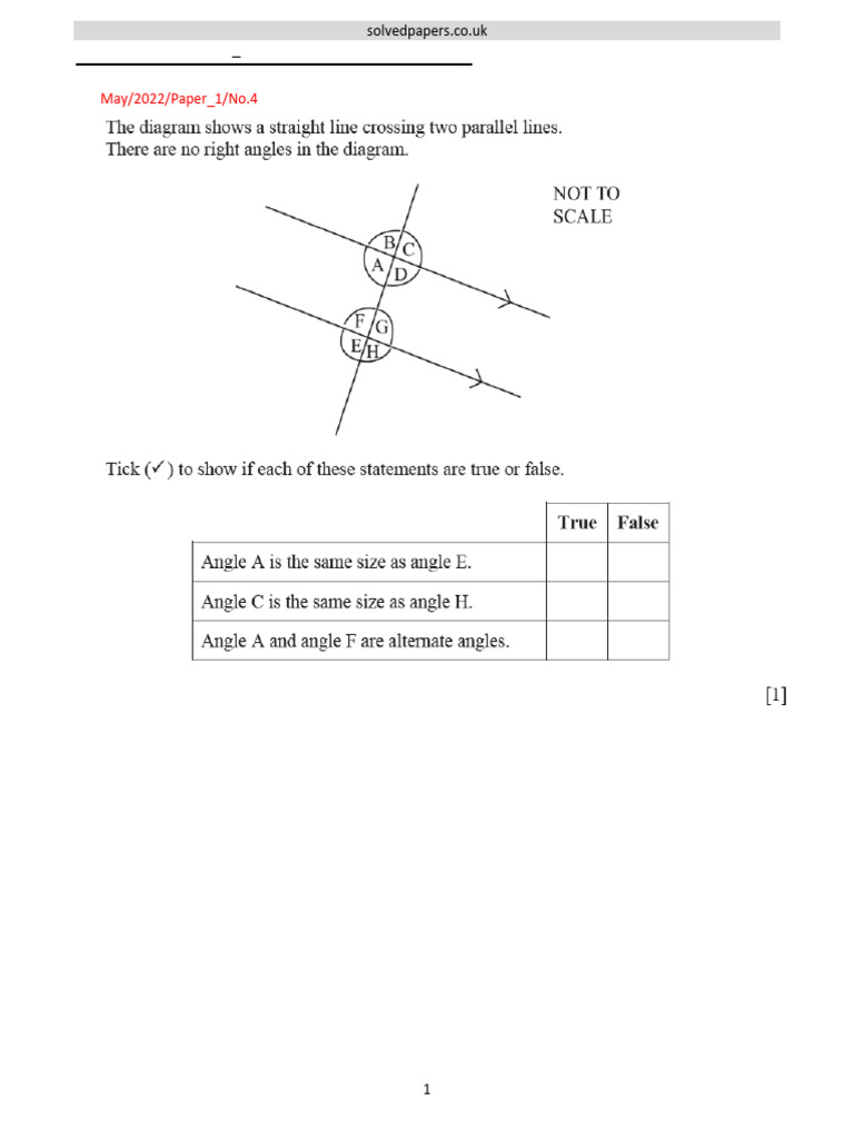 2022 17 Shapes and Geometry Checkpoint Sec 1 Mathematics | PDF ...