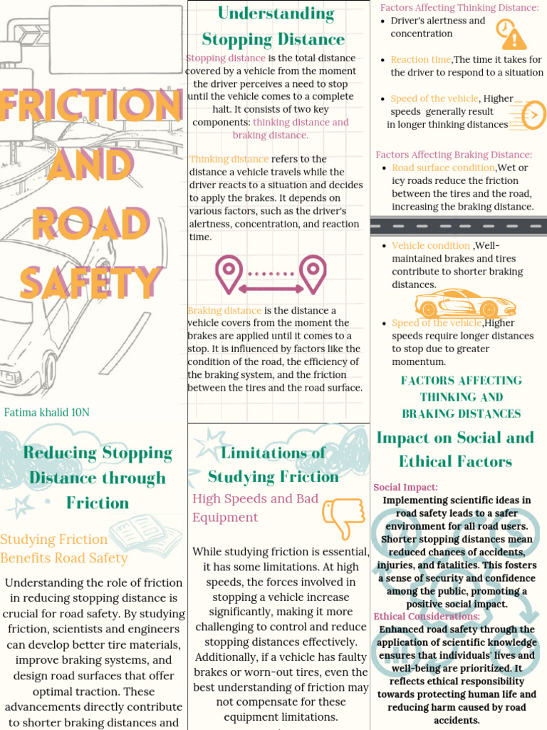 Friction and Road Safety | PDF | Road Traffic Safety | Brake