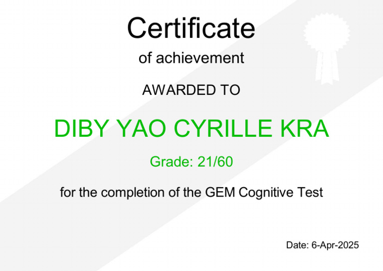 Certificate | PDF