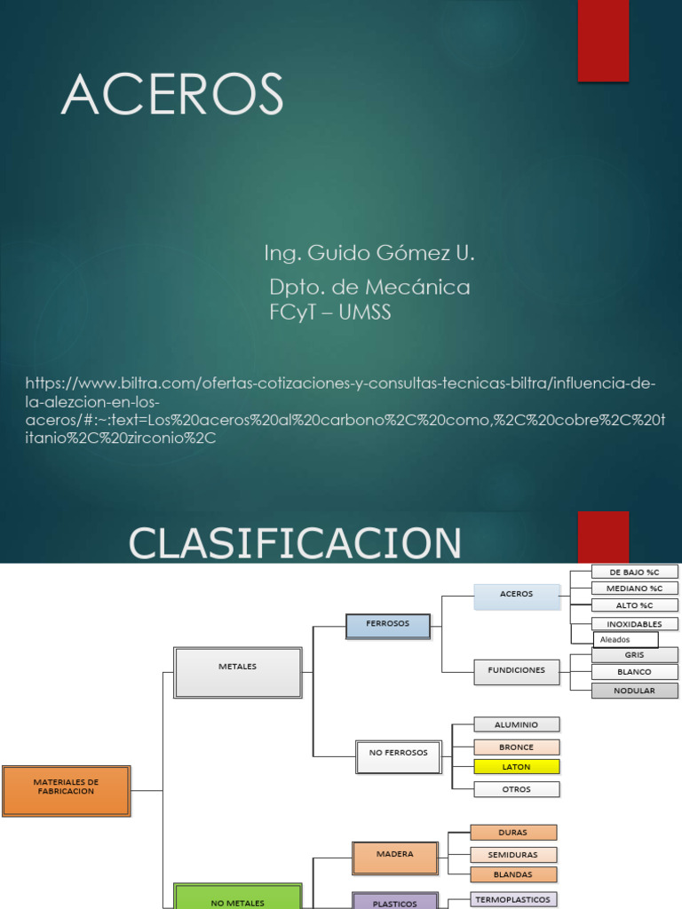 Clasificación y Propiedades de Aceros | PDF | Acero | Aleación
