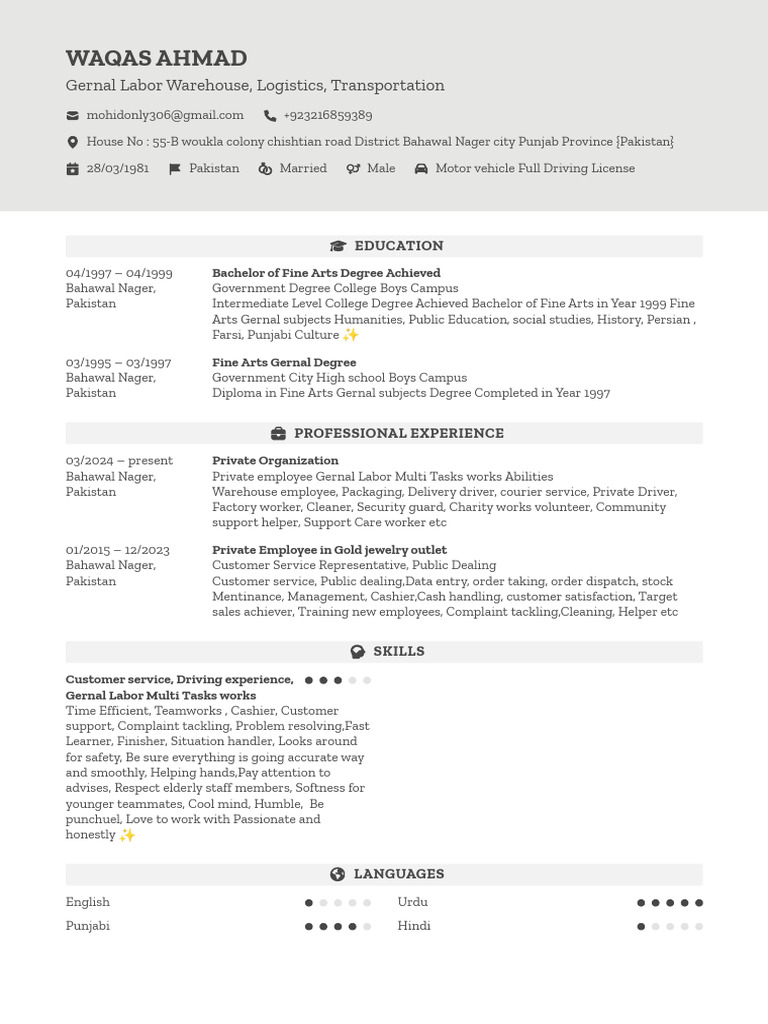 WAQAS AHMAD FlowCV Resume 20250404 | PDF | Business