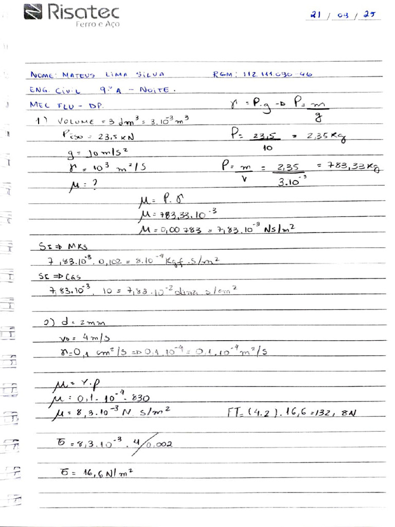 Atividade Resmat | PDF