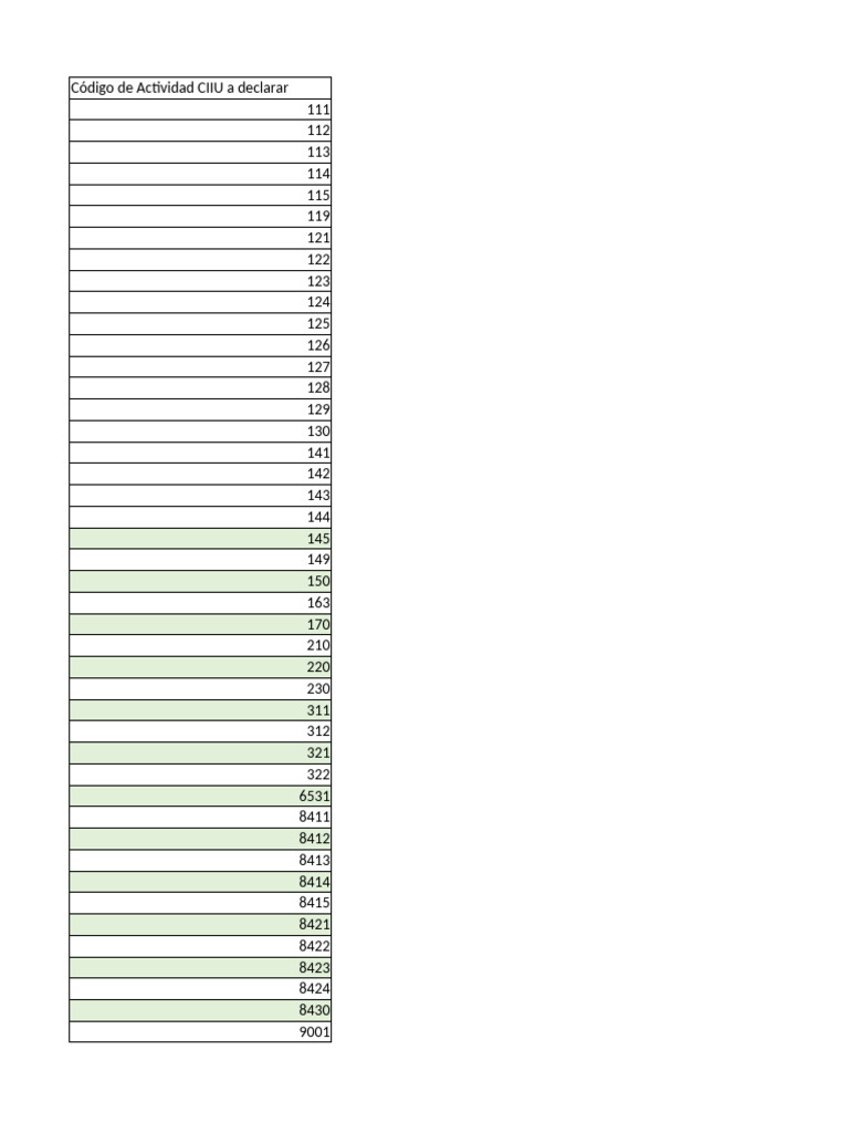Actividades Codigo Ciiu 2022 Revision 4 Dane | PDF | Seguro | Contabilidad