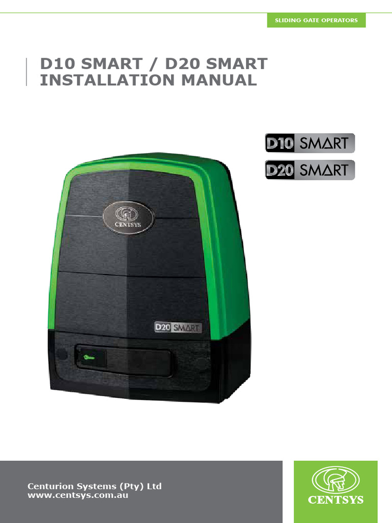 D10S-D20-Installation-Manual-CENTSYS 01082024 AP Web App | PDF ...