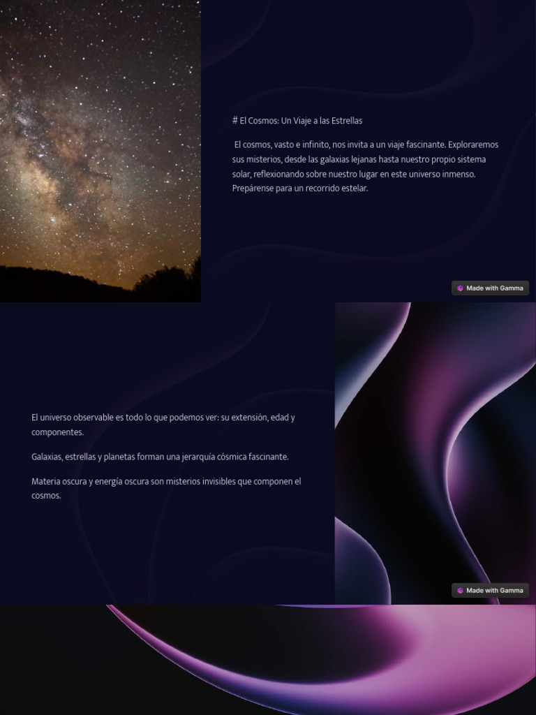 Explorando el Cosmos: Galaxias y Estrellas | PDF
