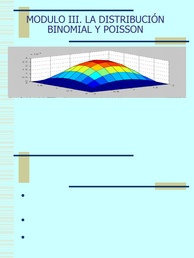 MODULO 3 Distribucion BINOMIAL Y Poisson | PDF | Distribución de veneno | Enseñanza de matemática