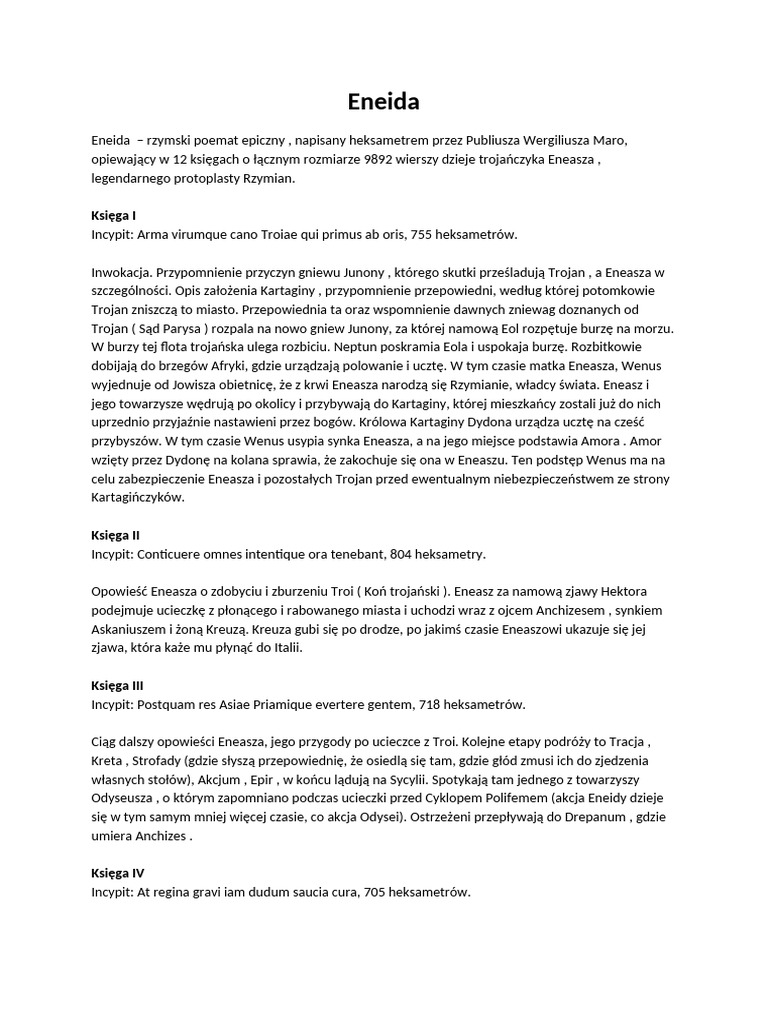 Wergiliusz Eneida | PDF