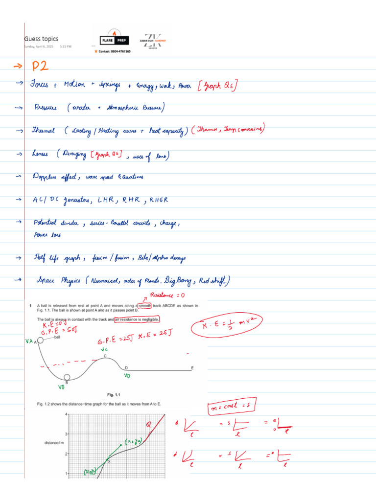 OL Physics Guess MJ 25 | PDF