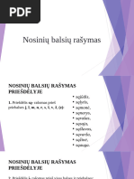 Nosinių Raidžių Rašyba | PDF