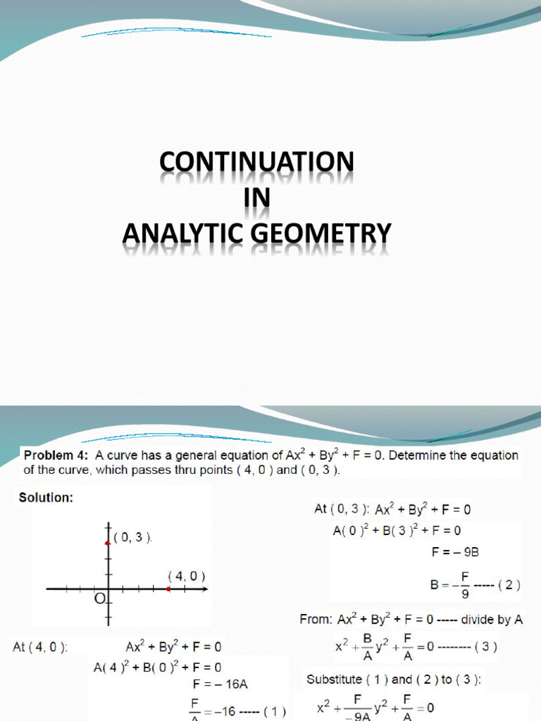 Analytic Geom 3nov23 | PDF